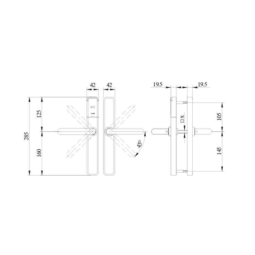 Salto XS4 One handle set EM750 – Salto Direct